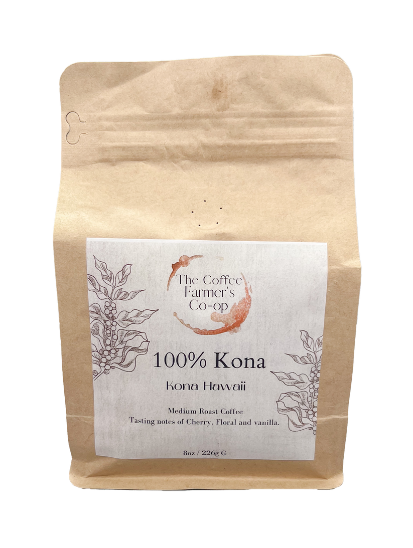 100% Kona Pure - Whole Bean Kona Coffee – The Coffee Farmer's Co-op